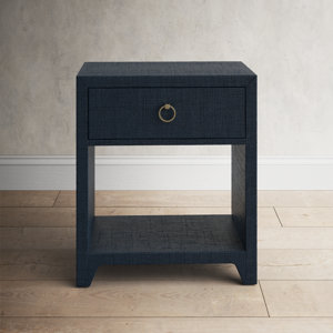 Birch Lane™ Cleo Raffia 1 - Drawer Nightstand | Wayfair